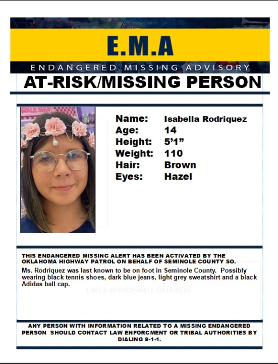 Endangered Missing Advisory issued for 14-year-old girl last seen in ...