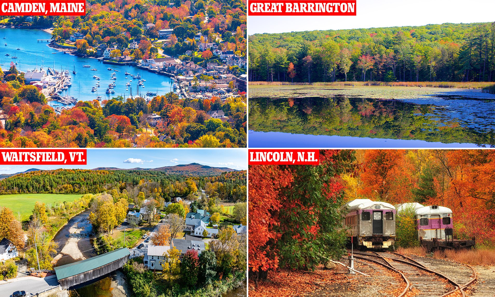 New England's most gorgeous fall foliage towns revealed as locals ...
