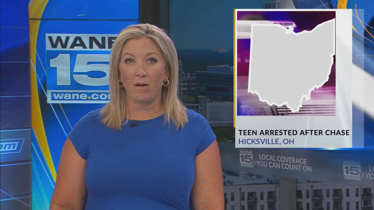 Teen leads police on chase reaching speeds over 100 mph