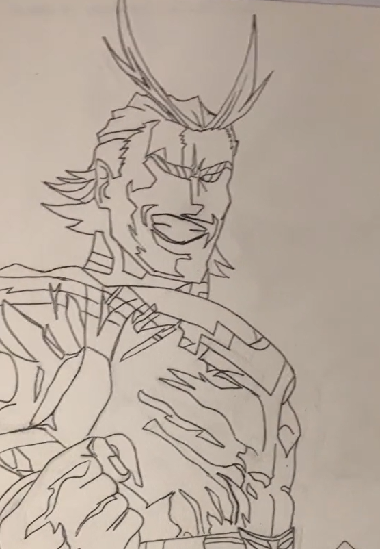 Drawing All Might – Part 2 | My Hero Academia Fan Art