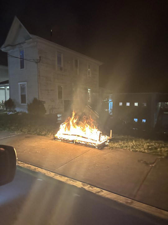 Students charged with burning furniture after WVU Backyard Brawl