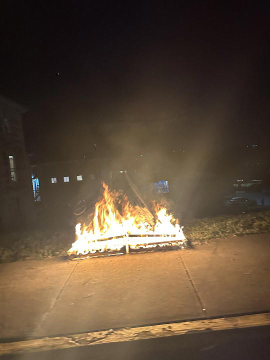Students charged with burning furniture after WVU Backyard Brawl