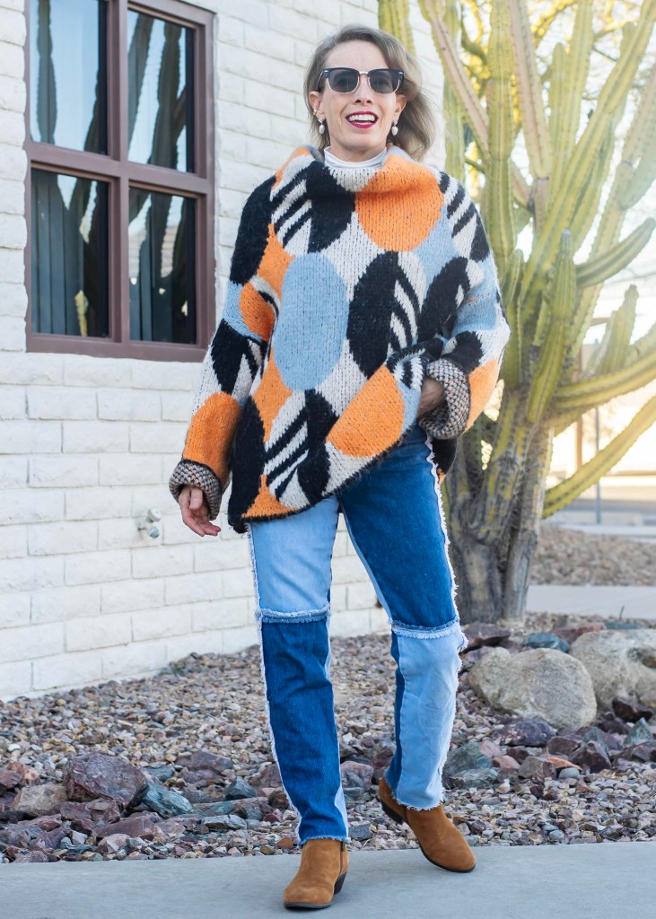 How To Style A Chunky Sweater-3 Modern, Playful Looks