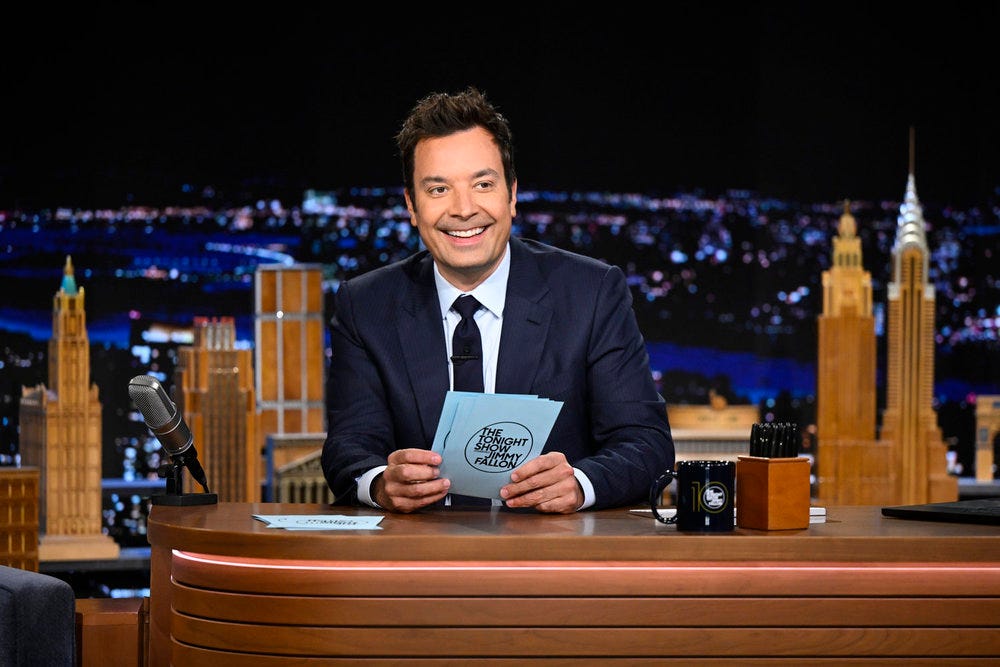 Jimmy Fallon reacts to Jimmy Kimmel's suspension: 'I hope he comes back'