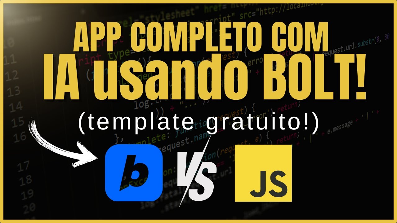 Criei Um SaaS Completo Com IA BOLT! + Template Gratuito Para Gerar Apps