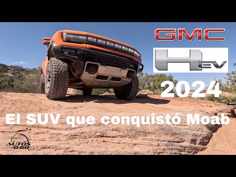 GMC HUMMER EV SUV 2024, extreme off-road driving test in Moab, Utah
