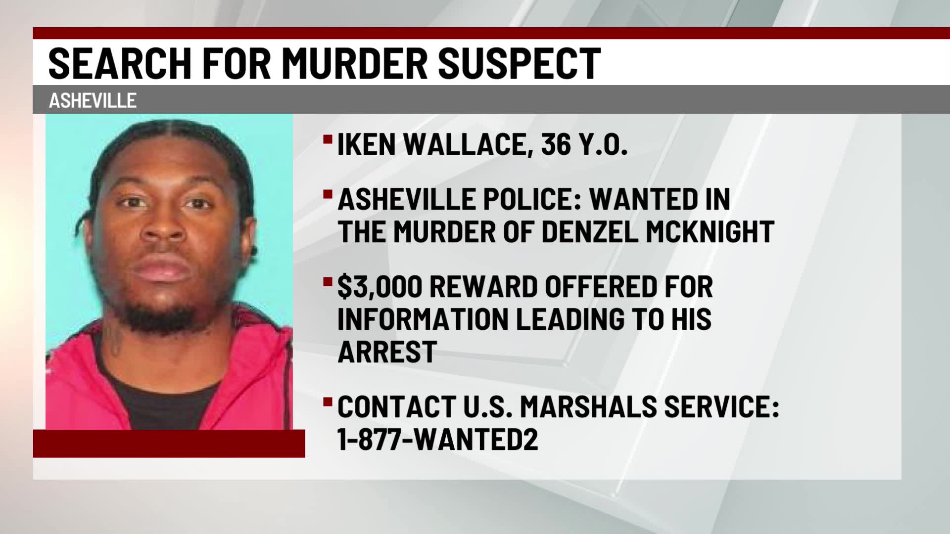 ‘Armed and dangerous’: Reward offered for suspect in Asheville shooting
