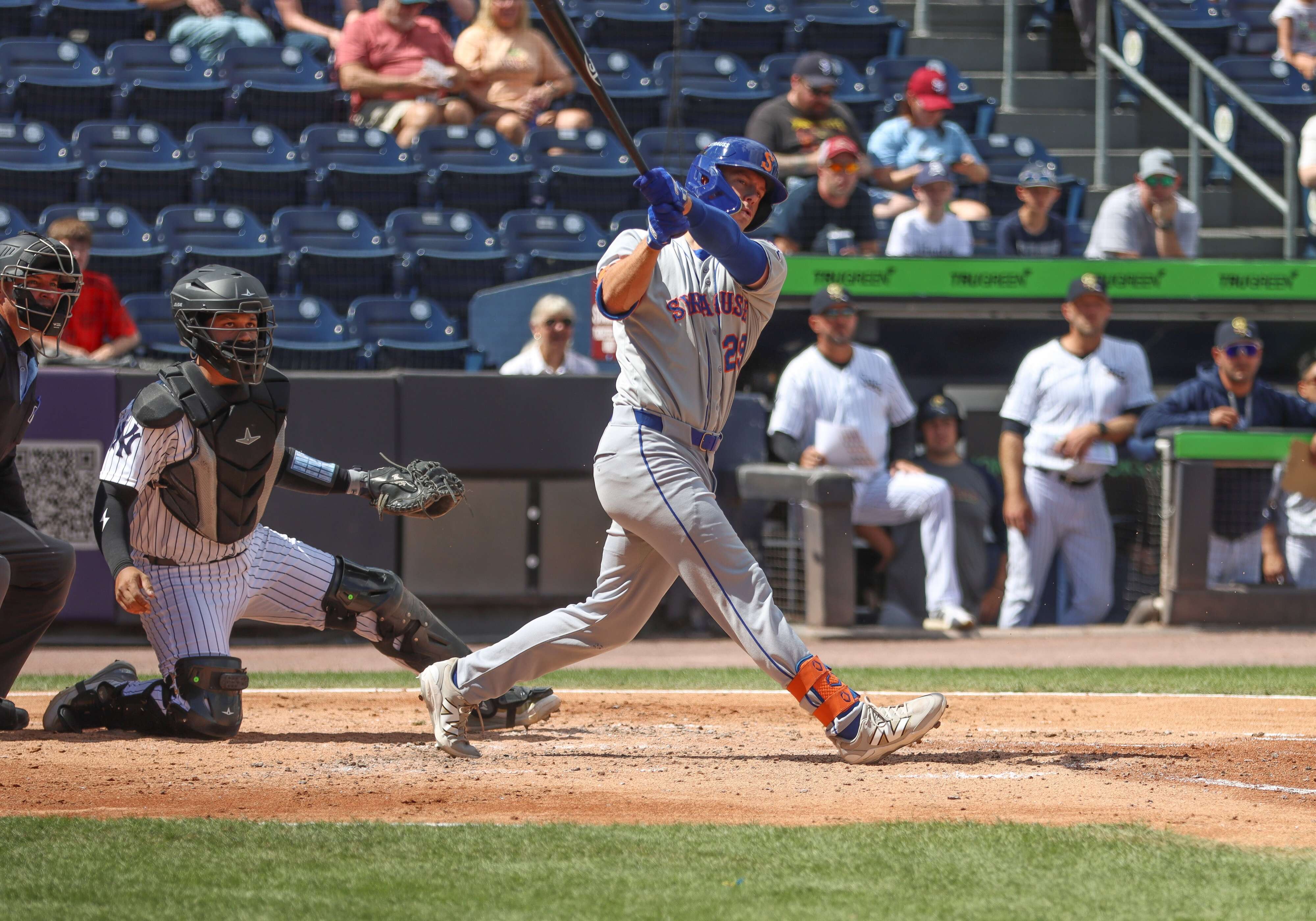 Jared Young homers in Syracuse’s loss to Lehigh Valley