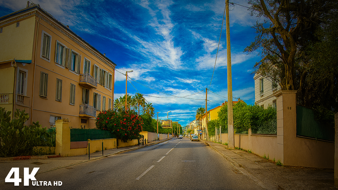 French Riviera Drive from Cannes to Antibes – France (4K)