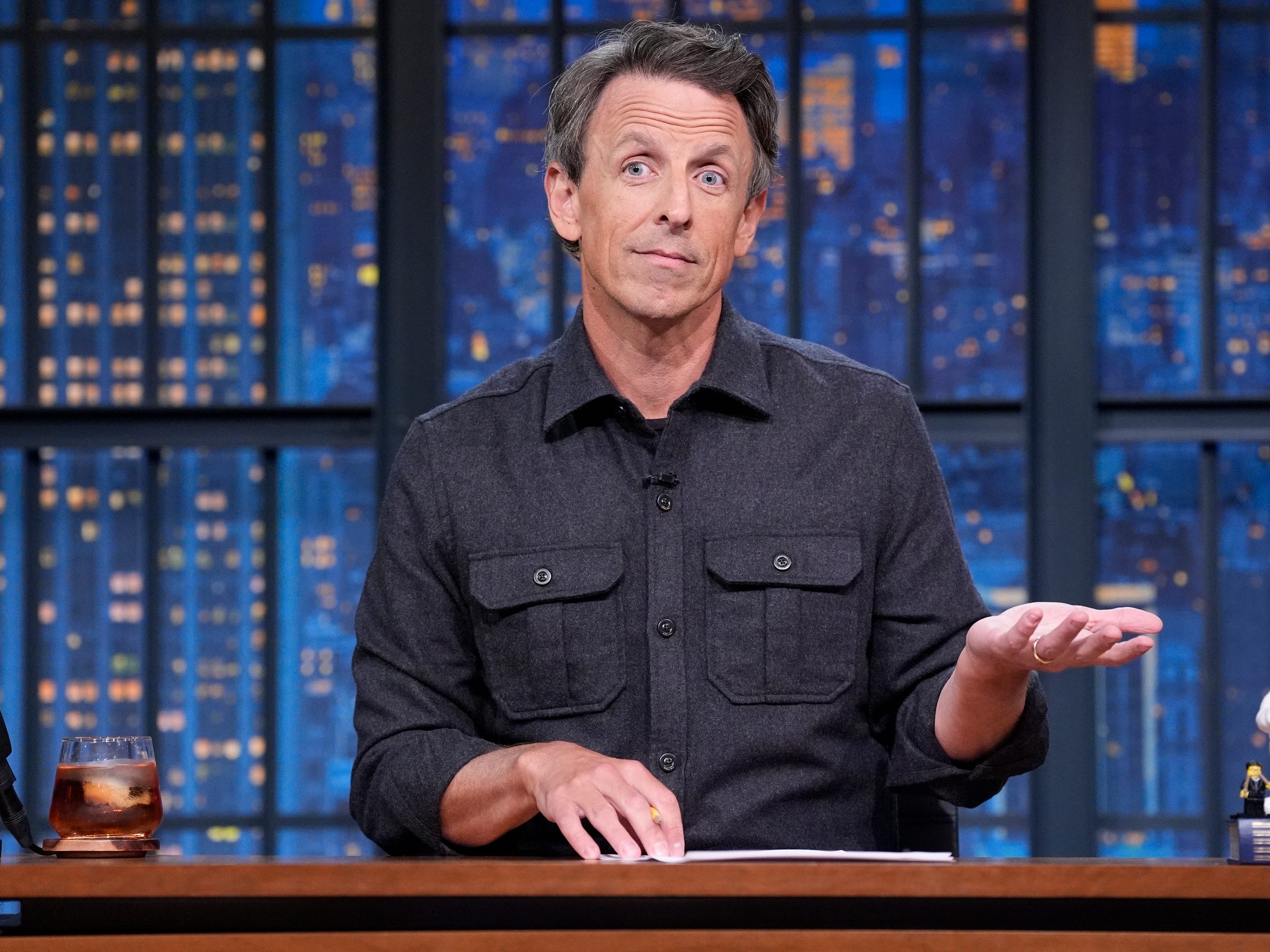 Seth Meyers says Jimmy Kimmel's suspension is a 'big moment' for democracy