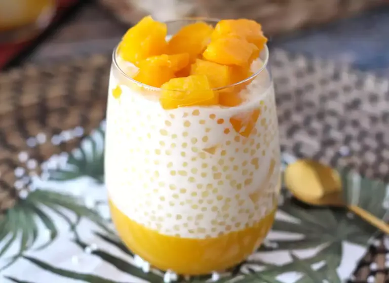 Mango sago, the Asian dessert with tapioca and mango that conquers for ...