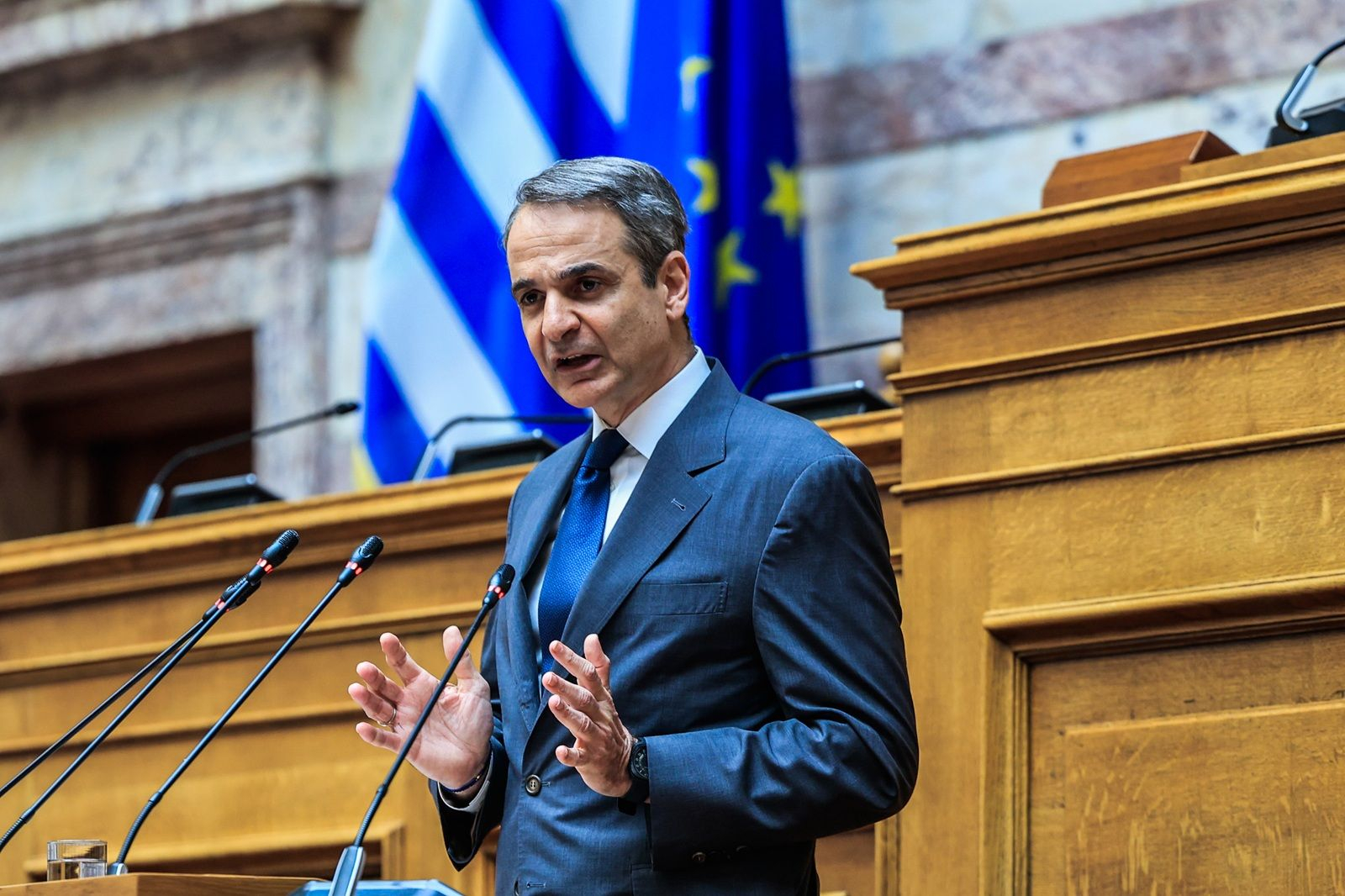 Η ομιλία του Κυριάκου Μητσοτάκη στην ΚΟ της ΝΔ - LIVE ΕΙΚΟΝΑ