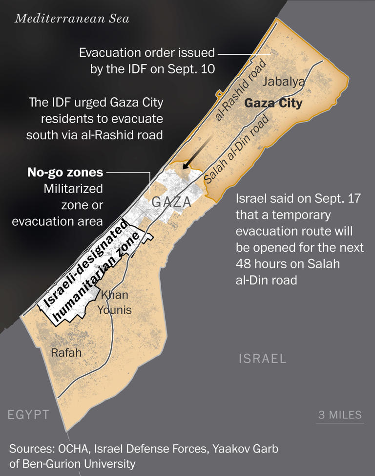 The forced displacement of Gazans, in pictures and maps