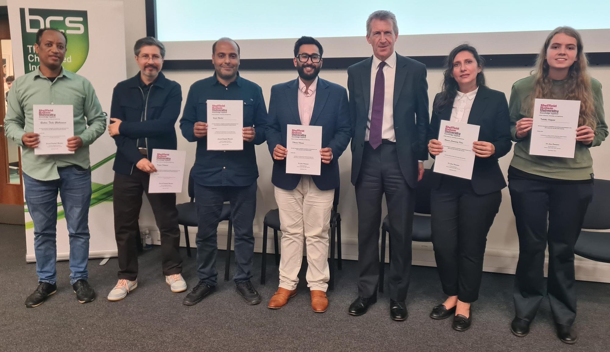 UK Security Minister Dan Jarvis MP visits Sheffield Hallam cyber ...