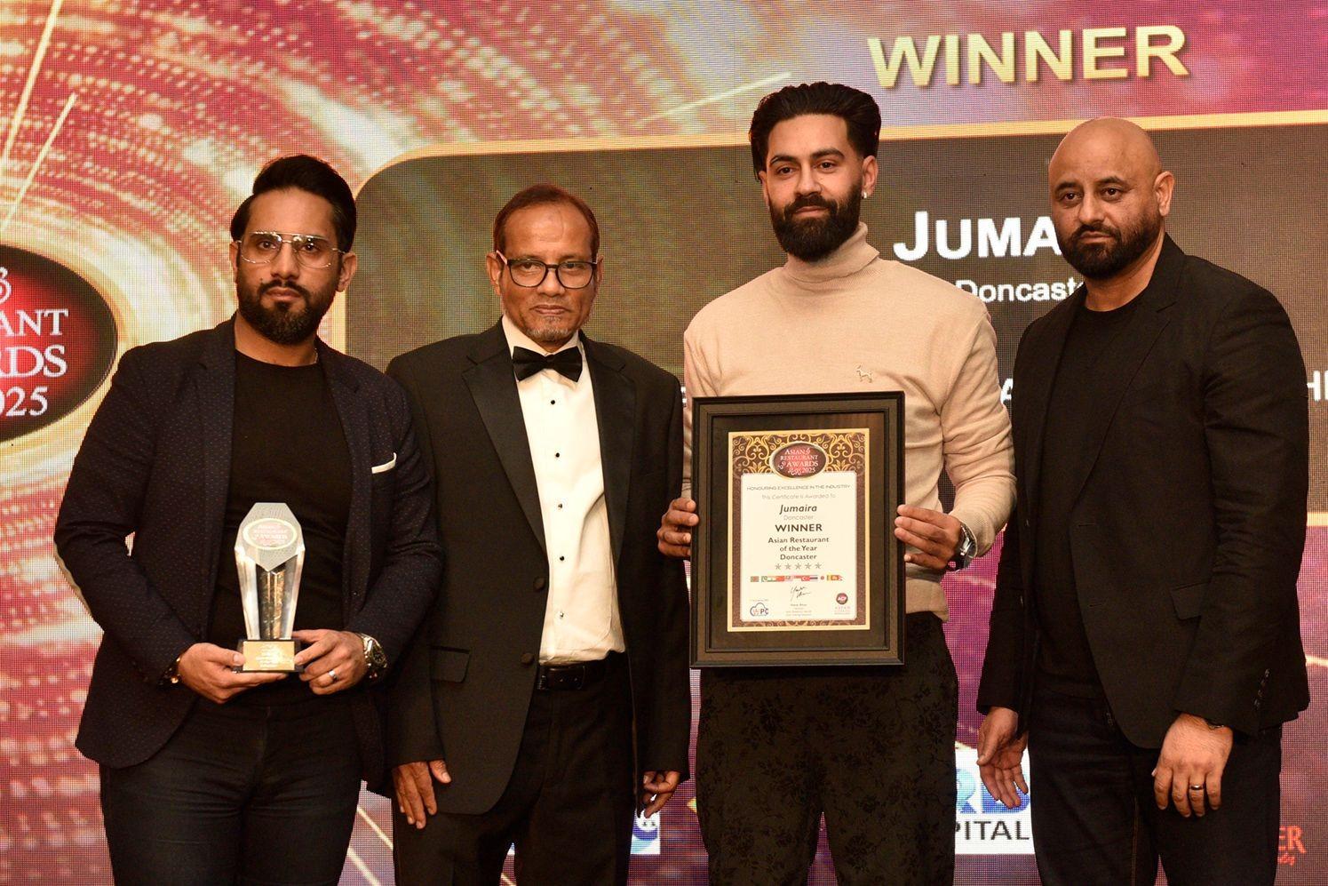 Jumaira Restaurant crowned best Asian Restaurant in Doncaster