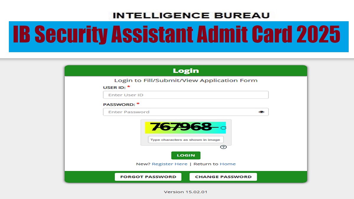 IB Security Assistant Admit Card 2025: Download IB SA Exam City ...