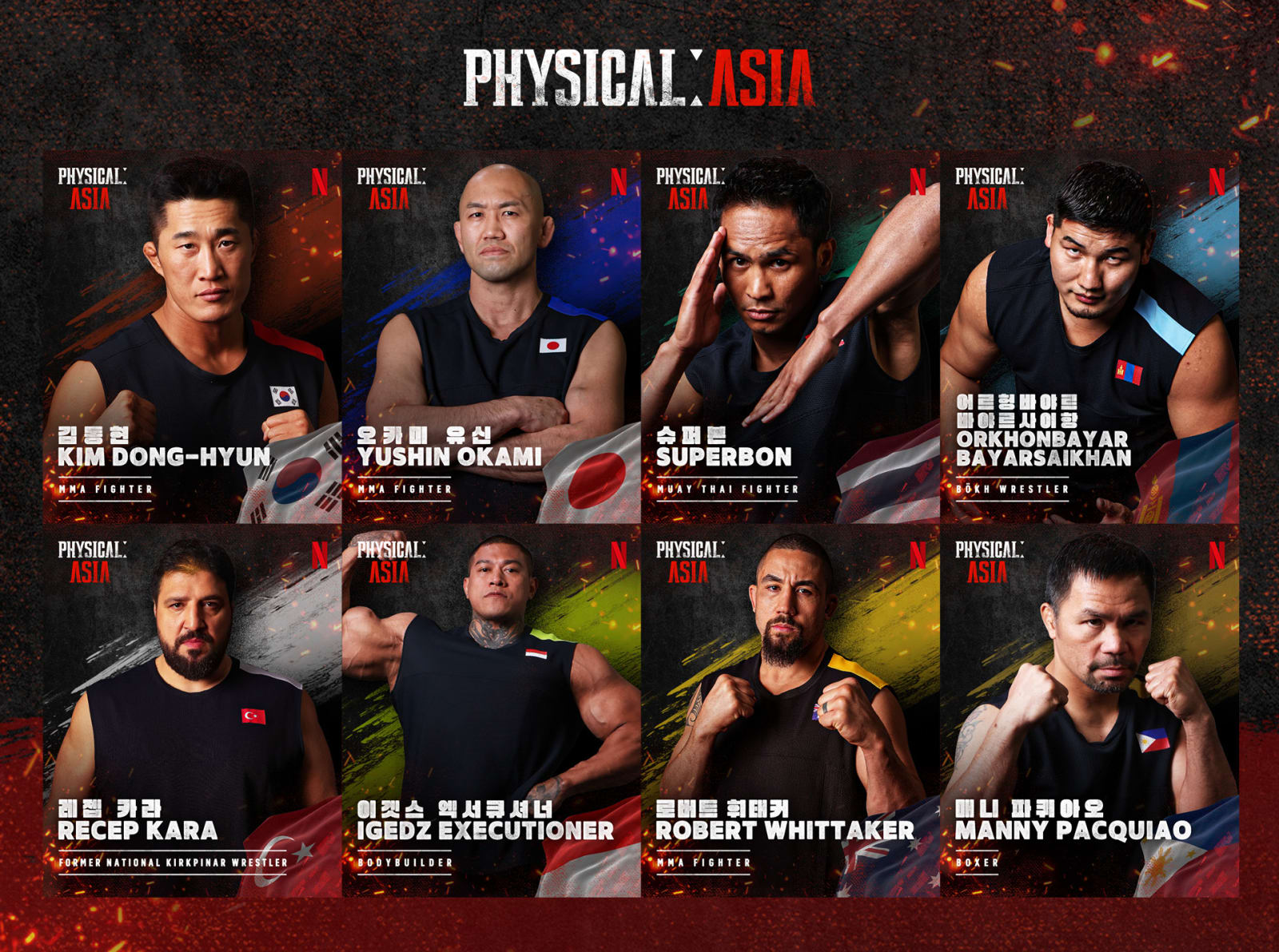 New ‘Physical: 100’ Season ‘Physical: Asia’ Reveals All-Star Cast ...