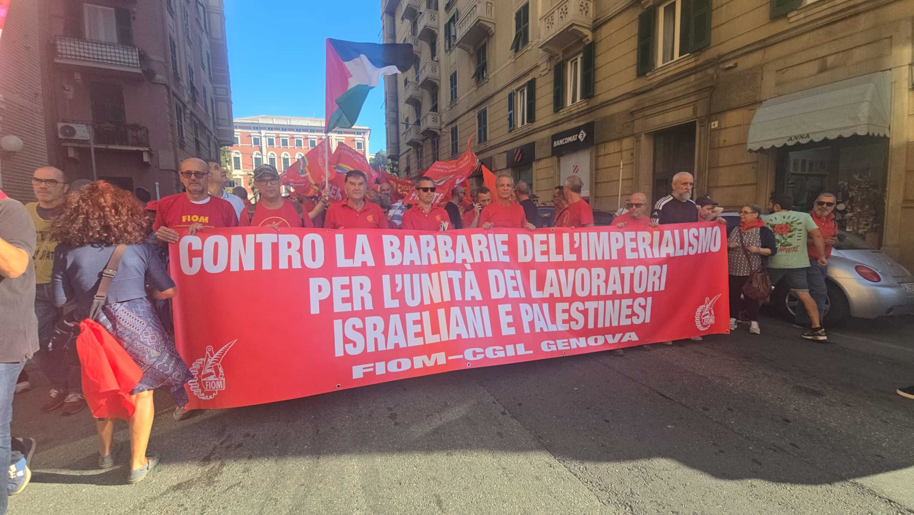 Sciopero generale per Gaza, Cgil in piazza anche a Genova