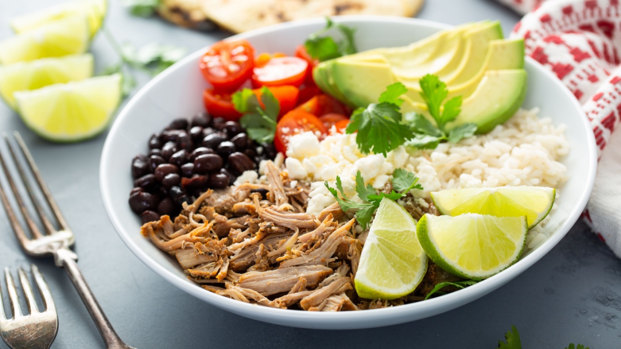 Budget burrito bowls from freezer to table