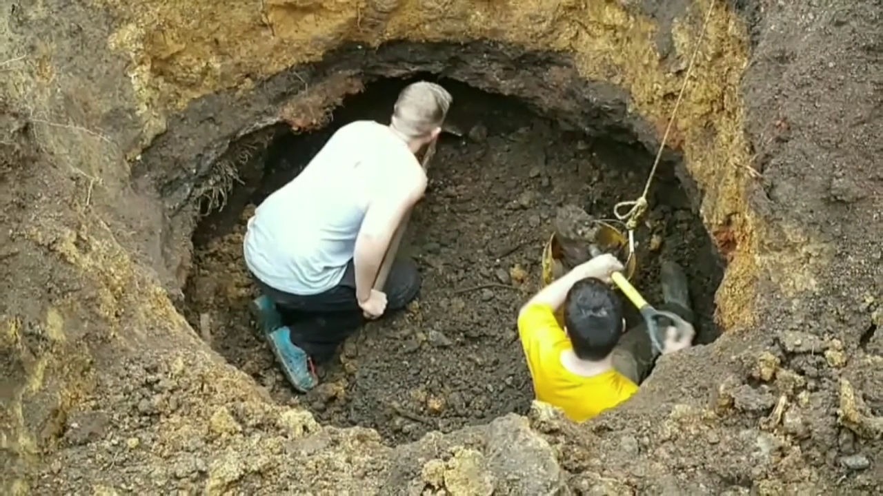 Metal detecting old bottles and using a metal detector to find a bottle ...