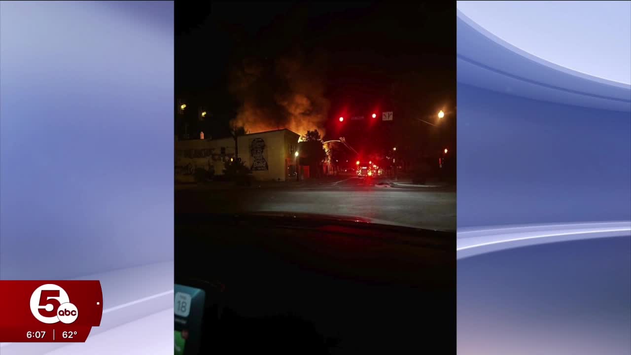 Barberton Fire dealing with building collapse after massive fire