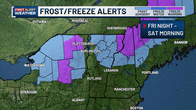 First Alert Weather Days: Frost or freeze likely this weekend