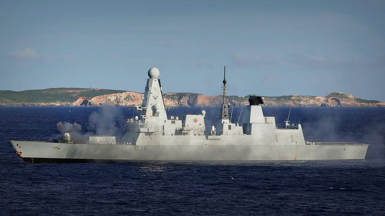 US Navy live fire: Naval gunfire support training