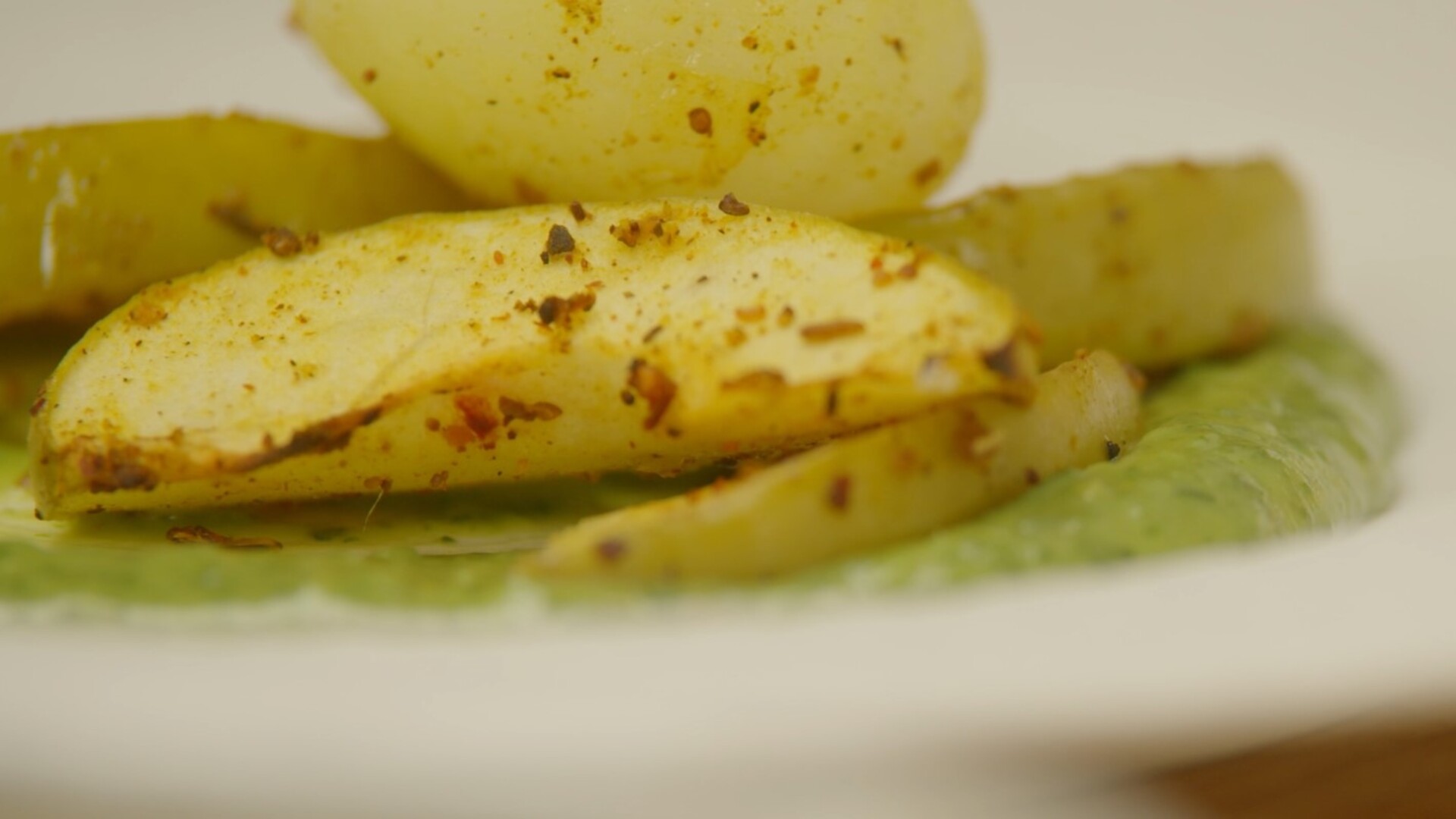 Moroccan spiced apples with chermoula