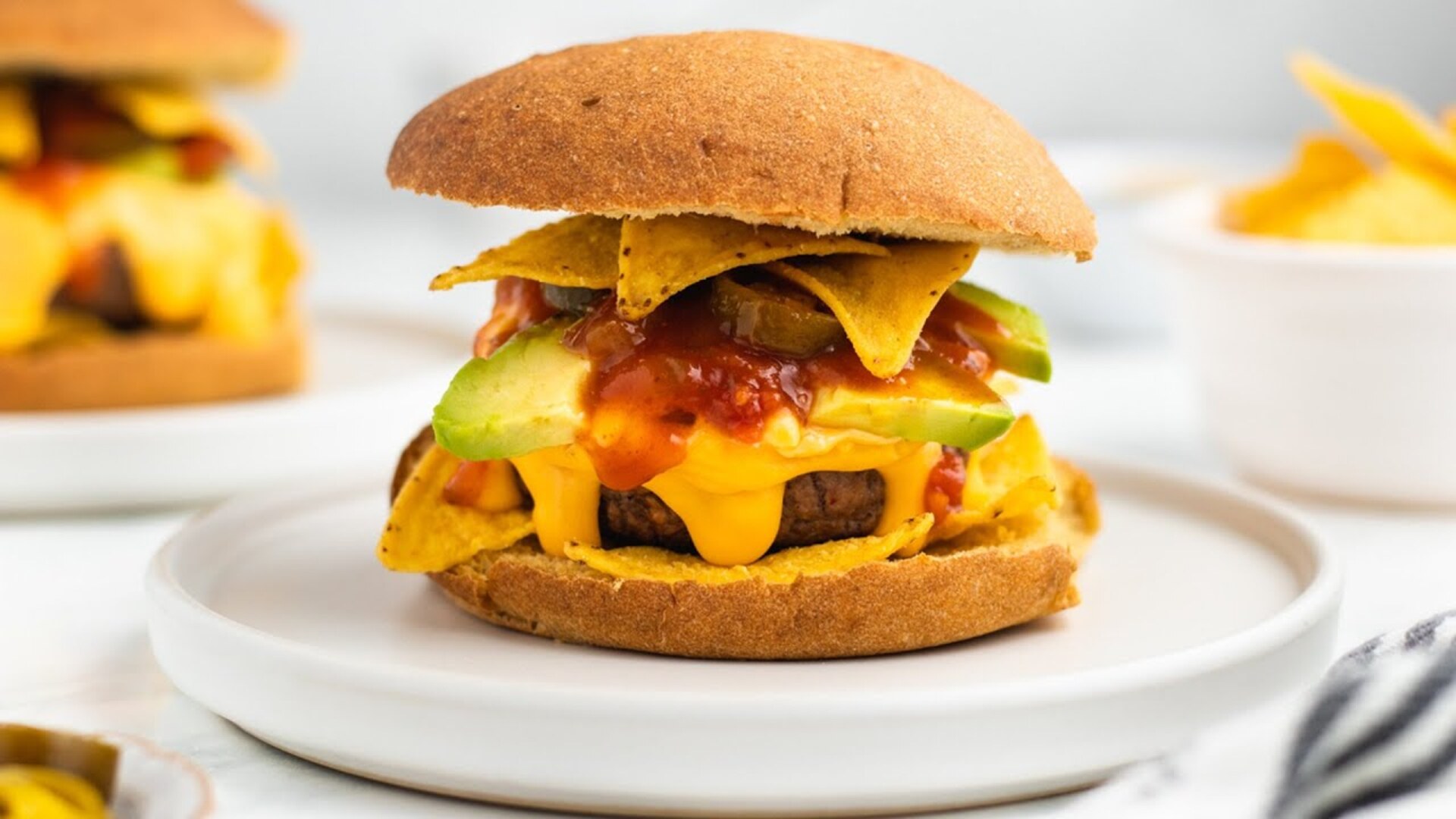 Cheesy Nacho Burgers Recipe