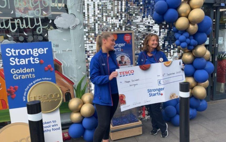 Wigan school to receive £5,000 Tesco grant