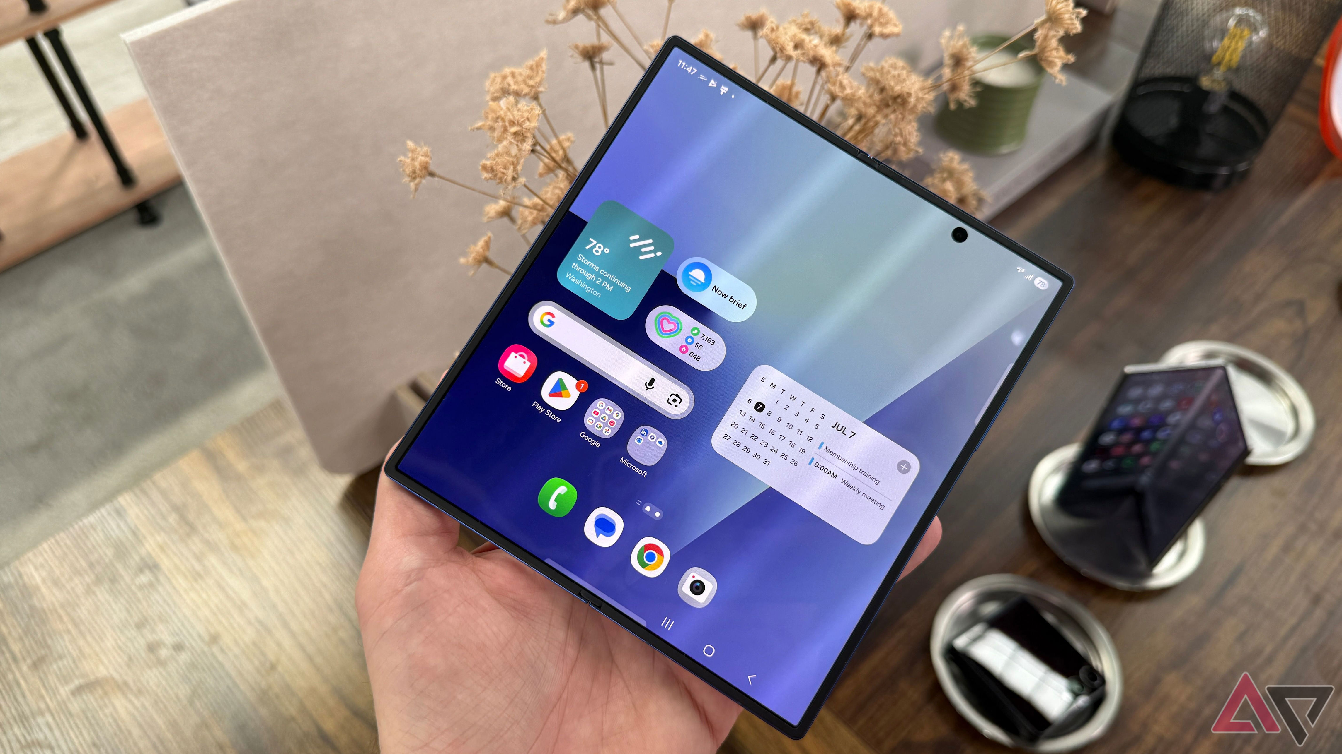 Samsung’s wider Galaxy Z Fold looks like a response to the foldable iPhone