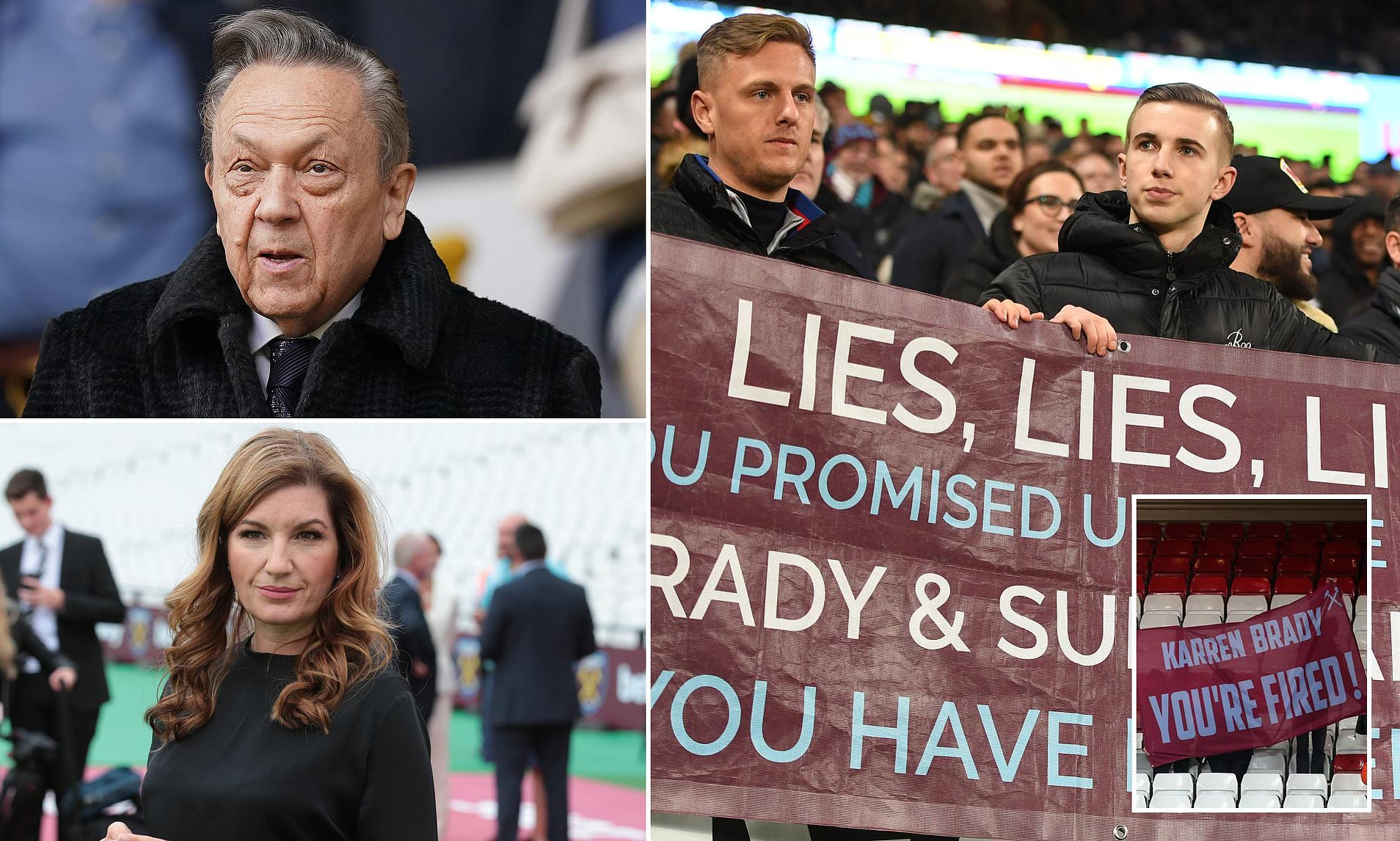 West Ham owners David Sullivan and Karren Brady will attend Premier ...