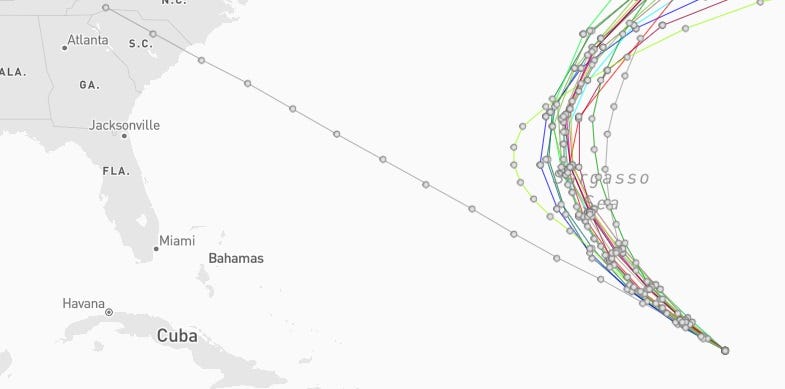 See spaghetti models for Tropical Storm Gabrielle. What impacts ...