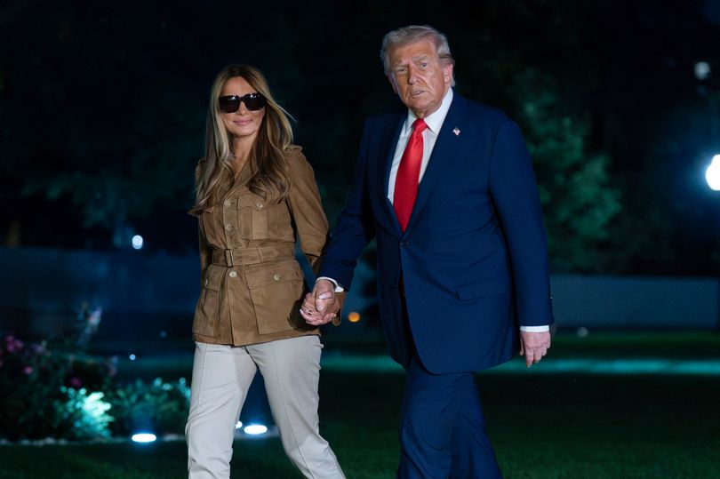 Trump accused of using Melania as 'human walker' as he staggers into ...