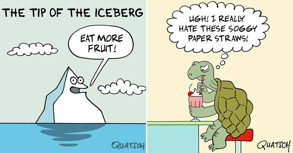 40 Funny And Absurd Comics Mixing Human And Animal Worlds By Quatsch