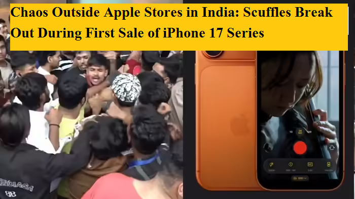 Chaos Outside Apple Stores in India: Scuffles Break Out During First ...