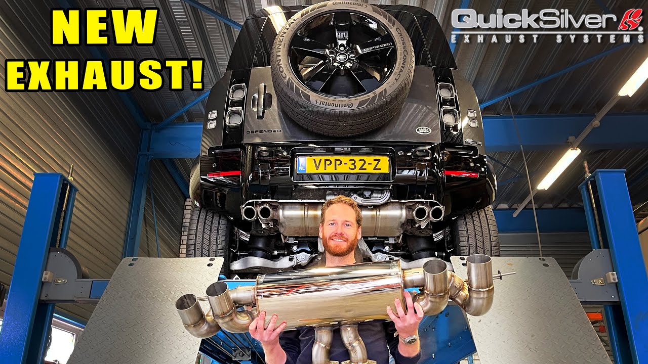 Defender V8 QuickSilver Exhaust Sound Review