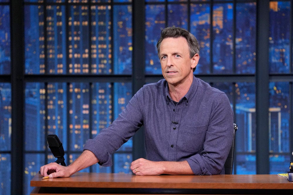 Trump wants Seth Meyers fired. The 'Late Night' host isn't going down ...