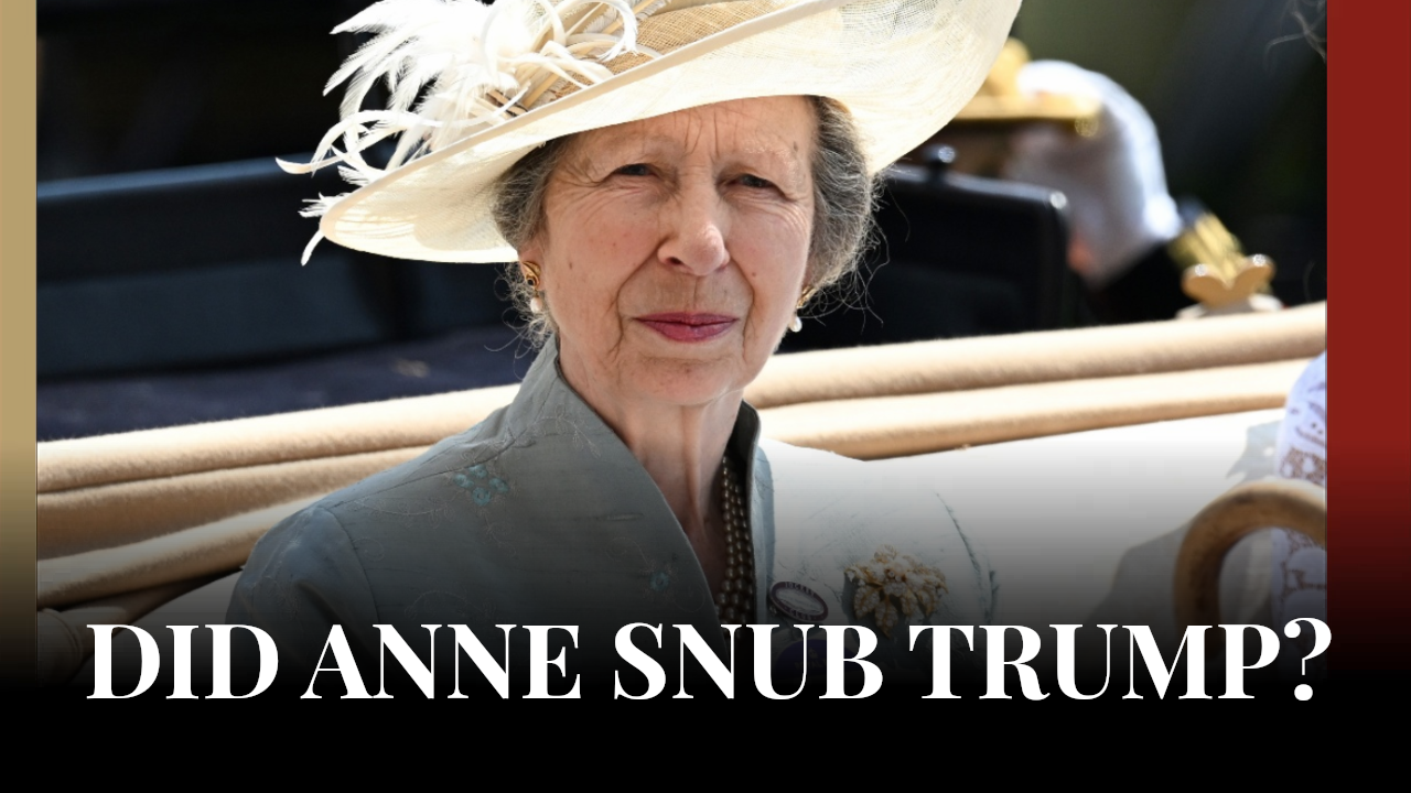 Princess Anne accused of snubbing Trump
