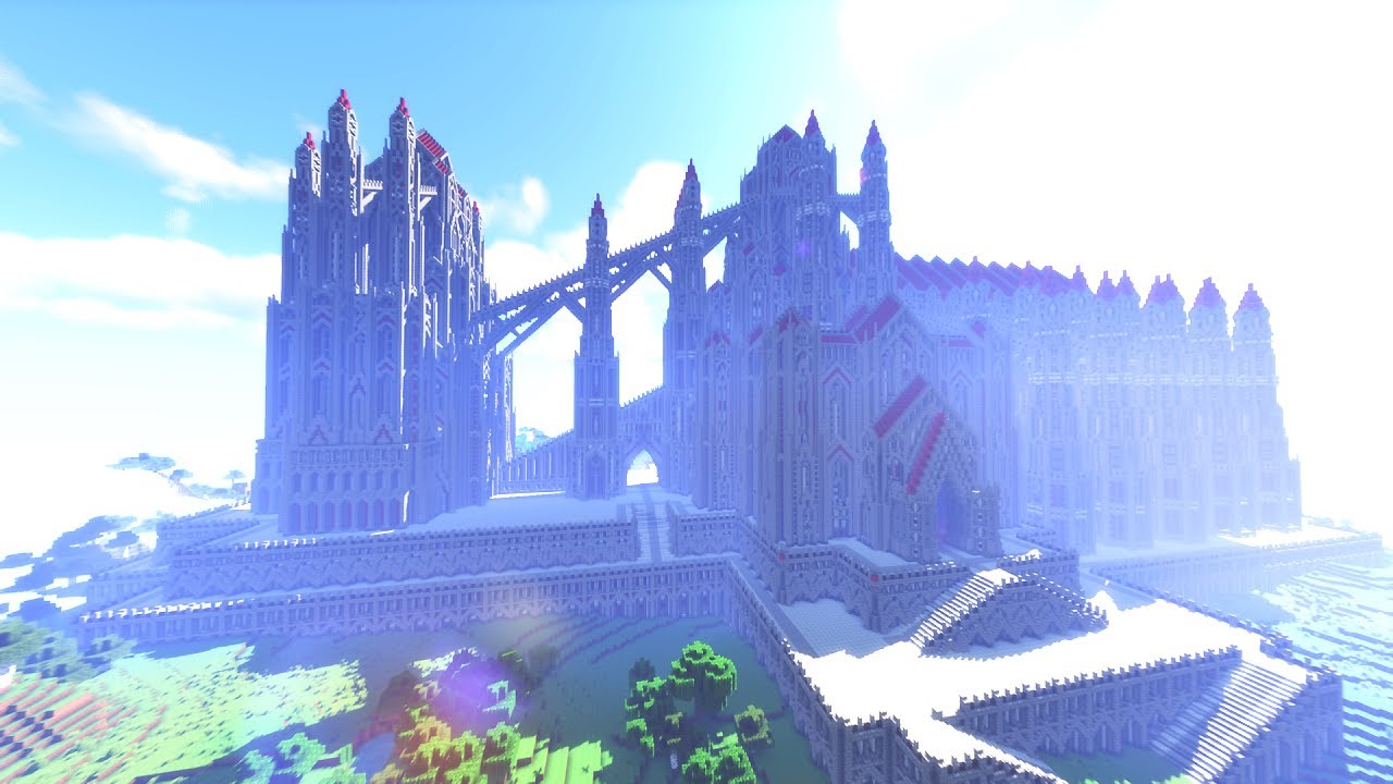 The Great Cathedral: Large-Scale Minecraft Survival Build
