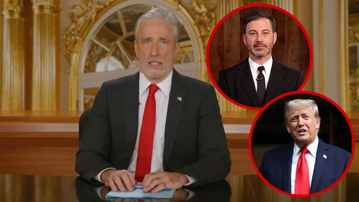Jon Stewart discusses Jimmy Kimmel on The Daily Show