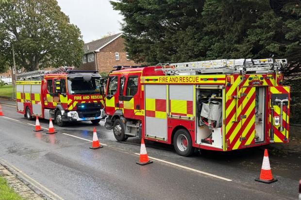 Fire crews rescue casualty trapped inside vehicle after Christmas Day crash