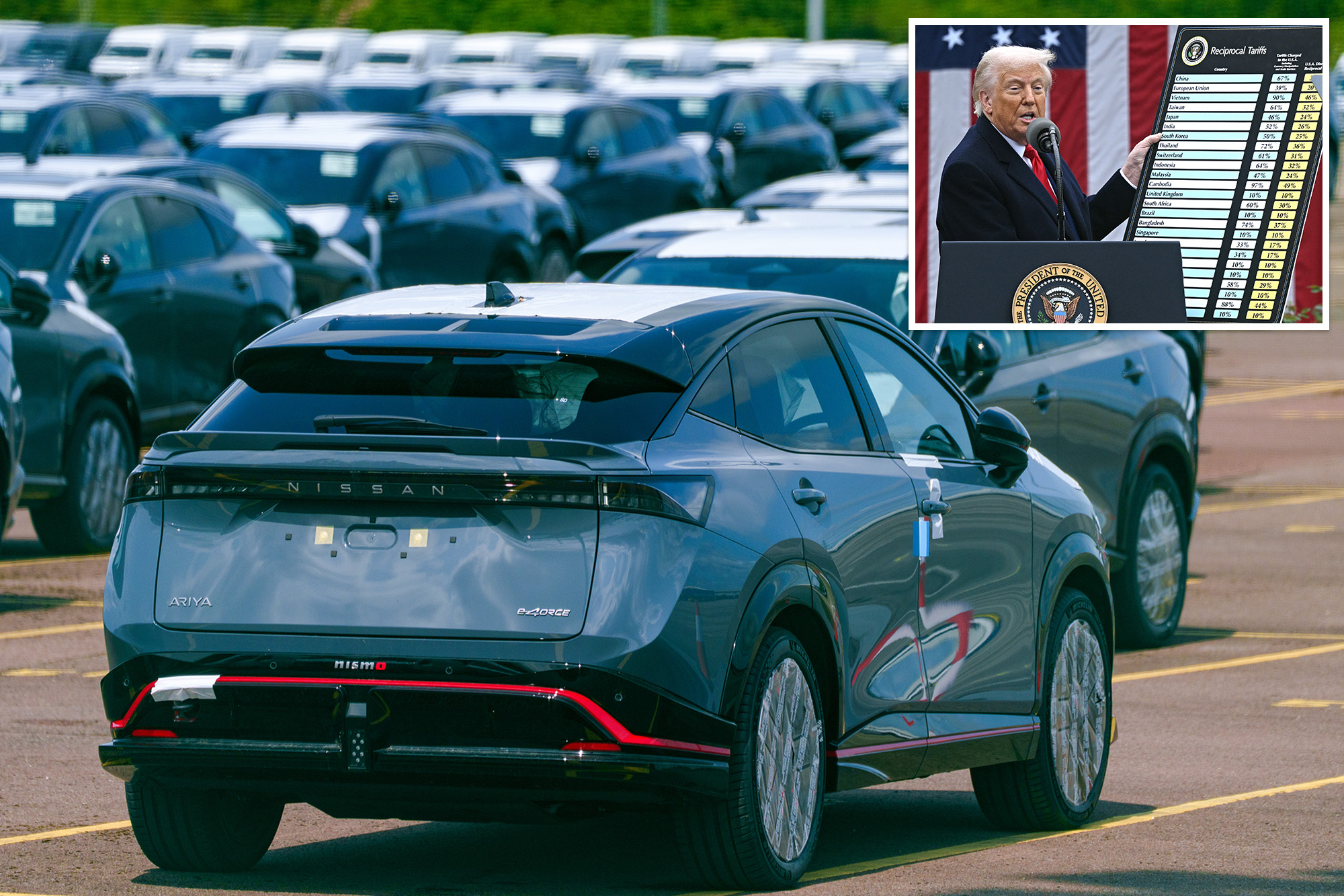 Nissan pulls 2026 Ariya electric SUV from US lineup over Trump’s 15% ...