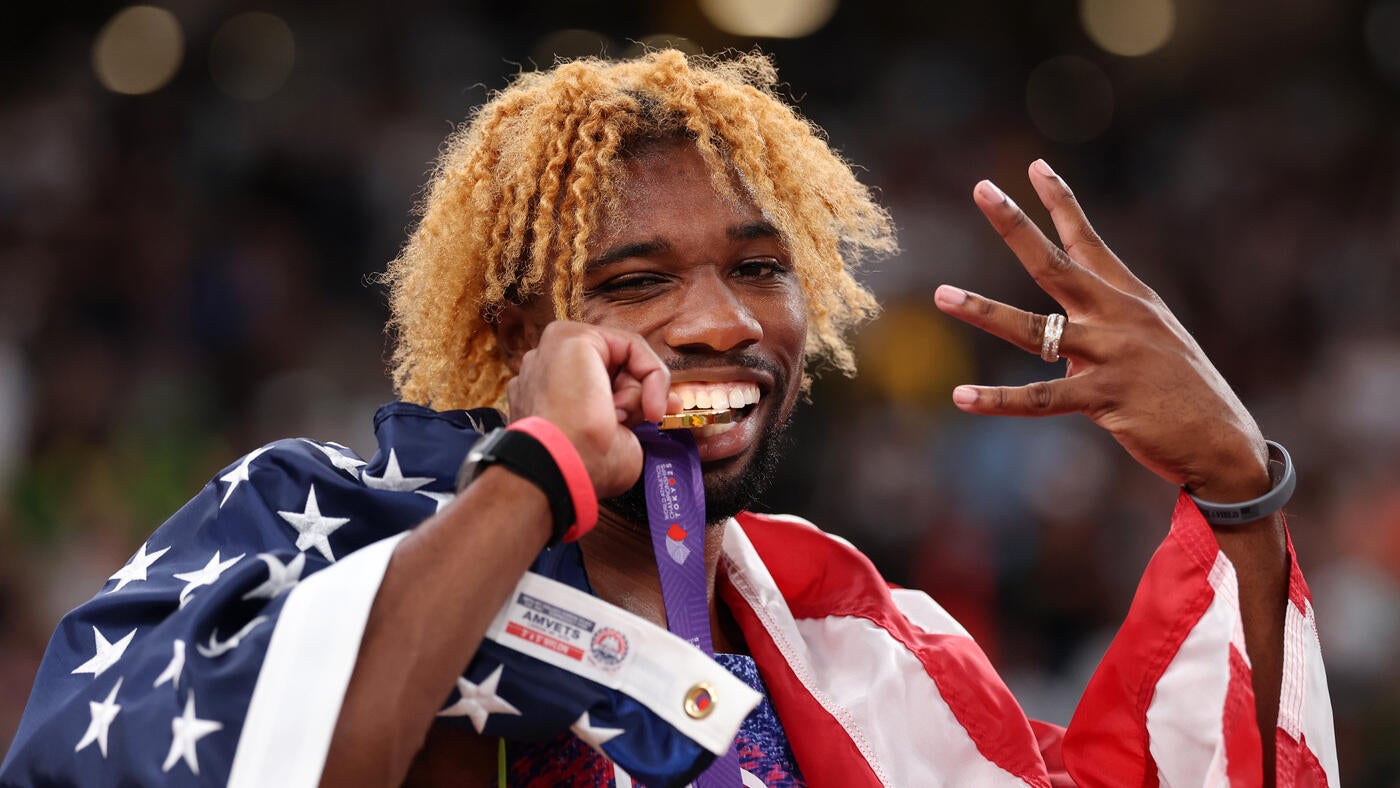 Noah Lyles matches Usain Bolt record with fourth consecutive 200-meter ...