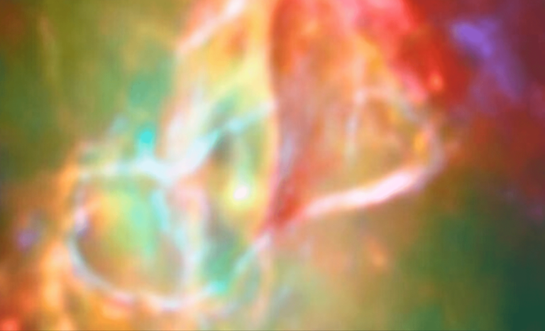 The Blazing Rainbow in Space That Could Reveal How Earth Was Born