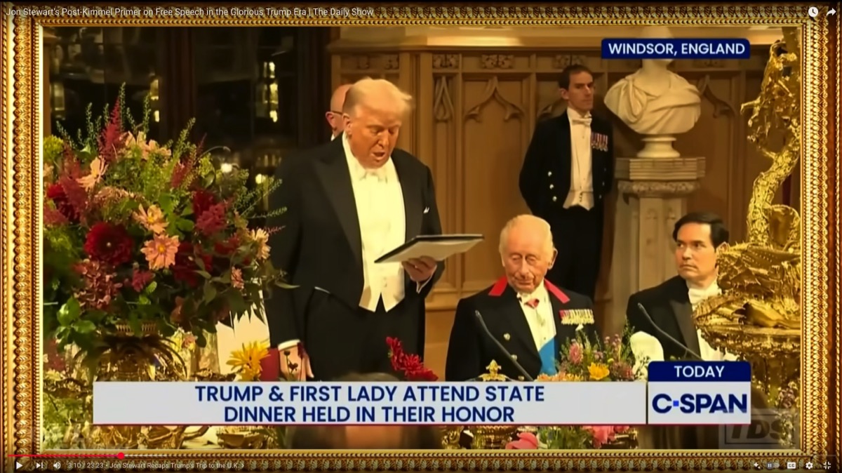 Obedient Jon Stewart heaps praise upon America's Glorious Leader ...