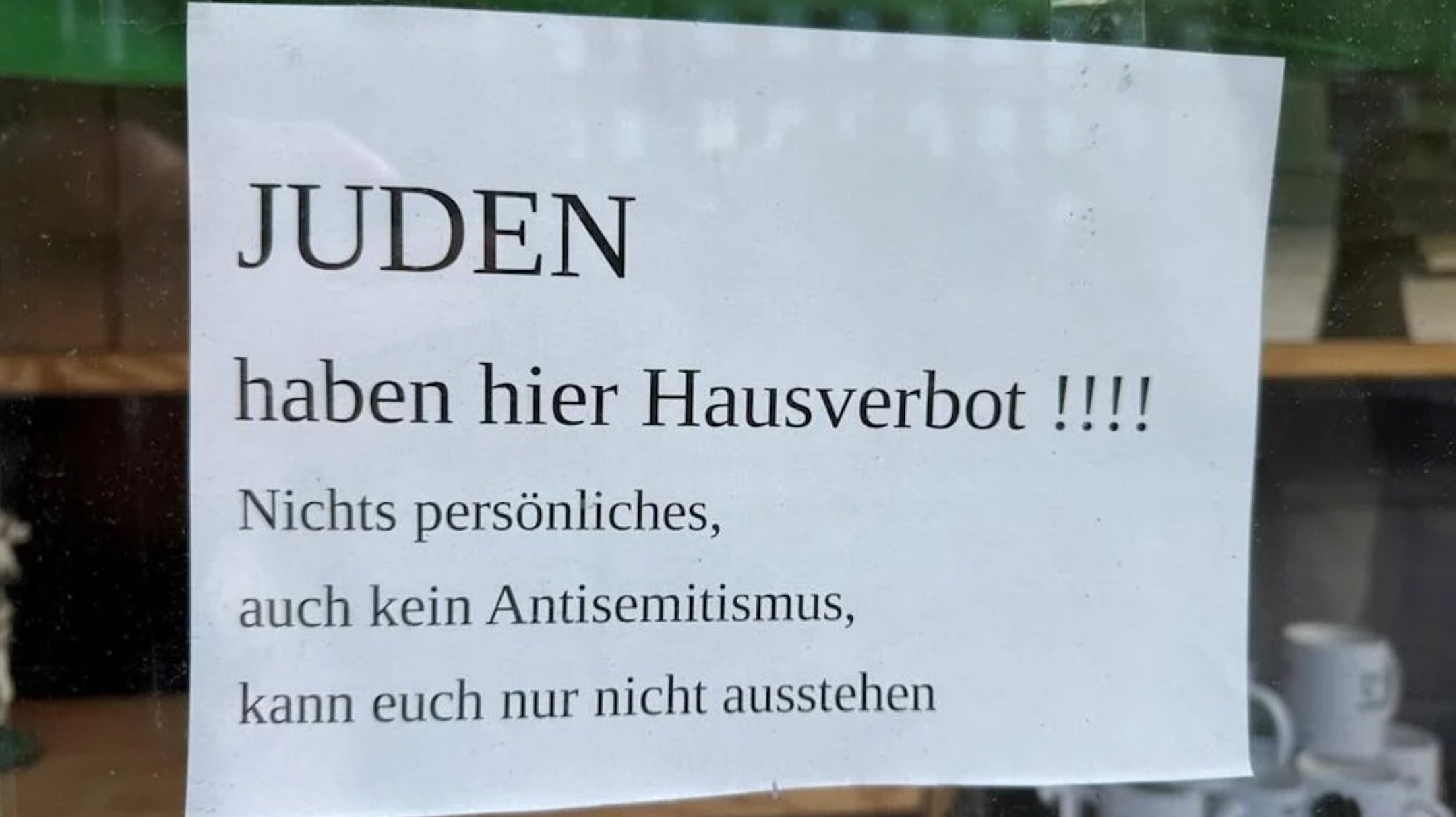 ‘Jews are banned from entering here!’ sign in German shop window spurs ...