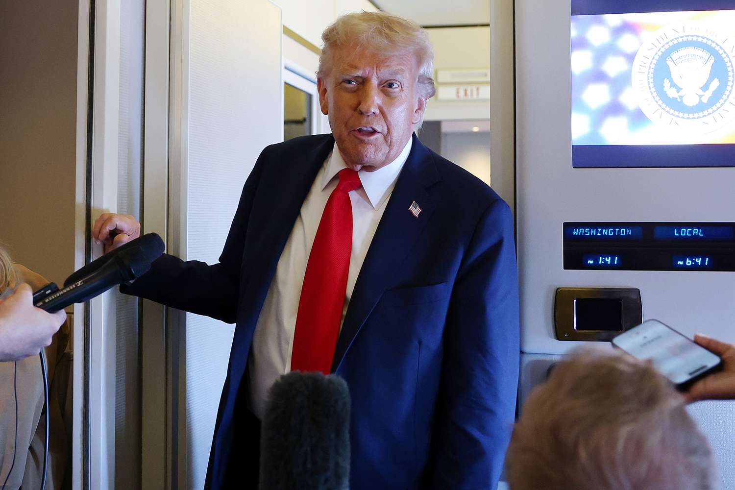 Donald Trump Wishes Air Force One Reporters a Safe Flight Only 'Because ...