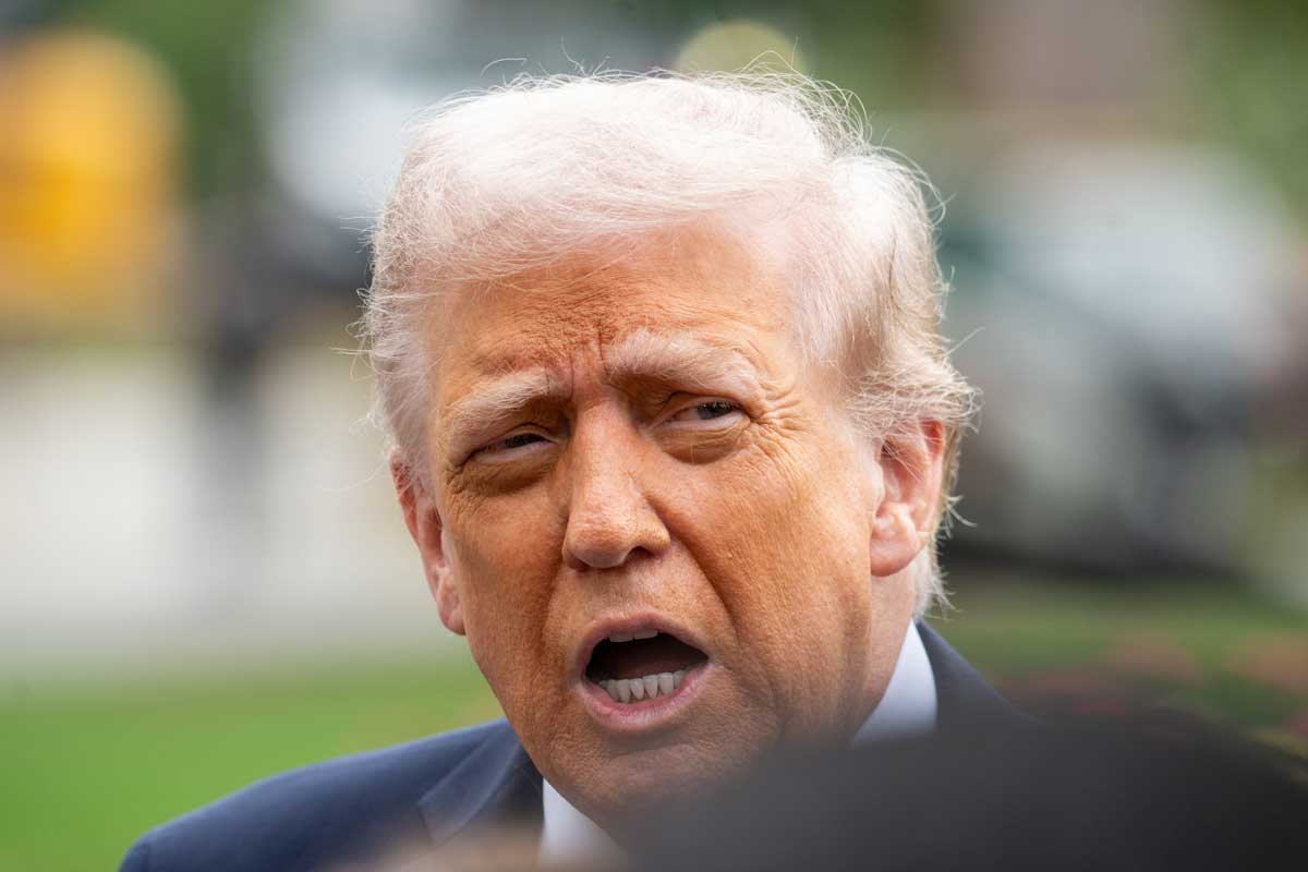 Trump: "You can't have guns. You can't walk in with guns."