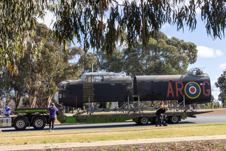 Avro Lancaster "G for George" Returns to the Australian War Memorial